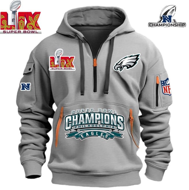 Philadelphia Eagles 2024 NFC Champions Locker Room Trophy New Hoodie ...