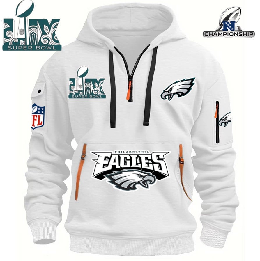 Philadelphia Eagles New Hoodie 2025 - Super Bowl Eagles White Shirt ...