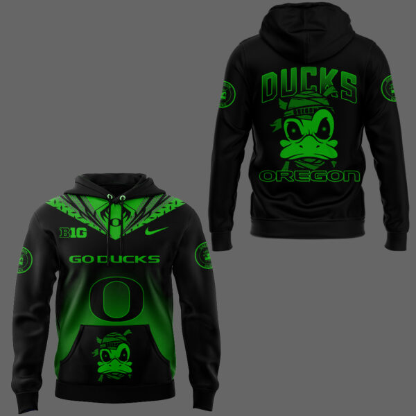 Special 2025 Mummy Duck Oregon Football Hoodie Black Light Green Versi ...