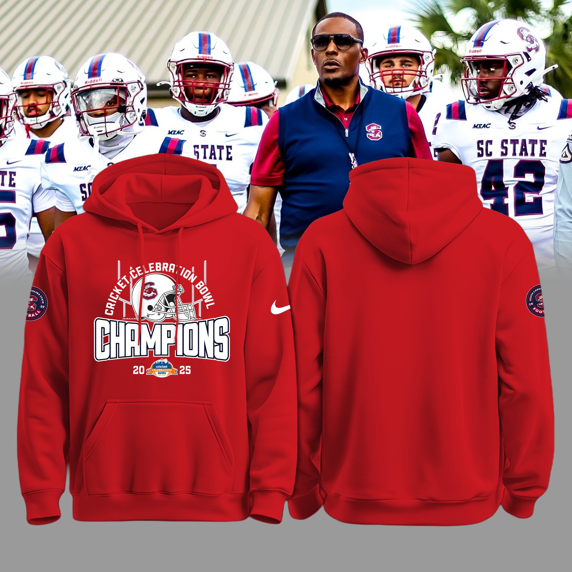 SC State Football Hoodie - All-Team Celebration Bowl Champions Hoodie ...