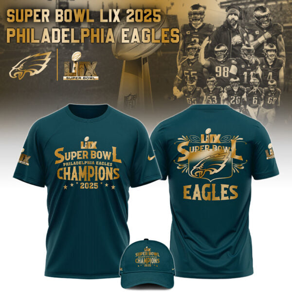 Philadelphia Eagles Champions Super Bowl 2025 T-Shirt Limited Editions ...